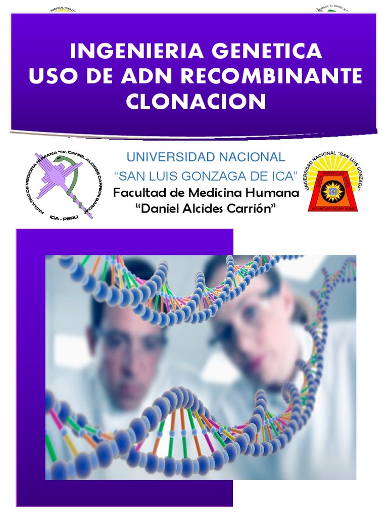 Ing Genetica | PDF | ADN recombinante | Plásmido