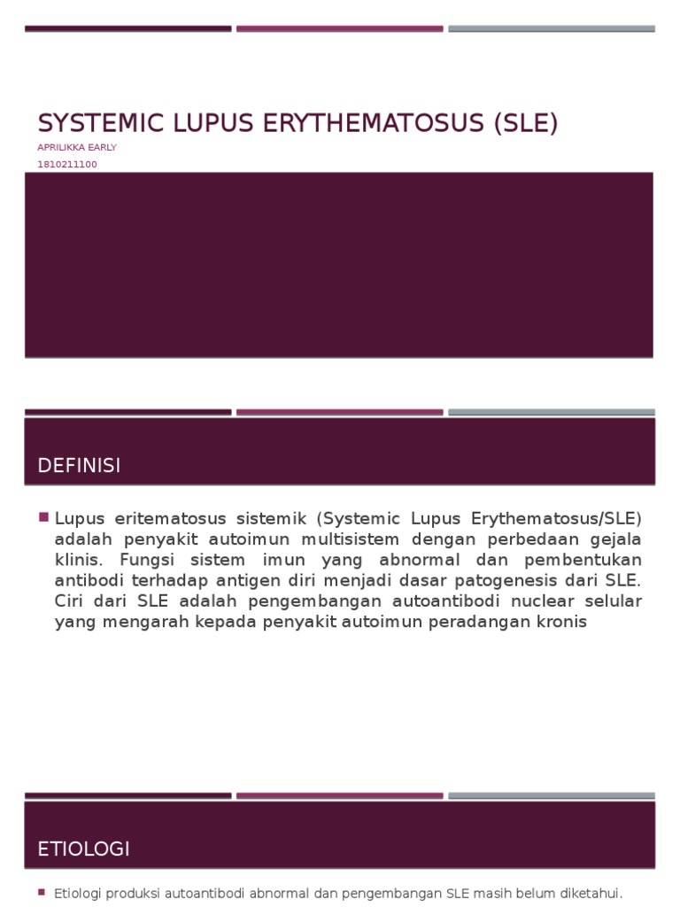 Panduan Lengkap SLE | PDF