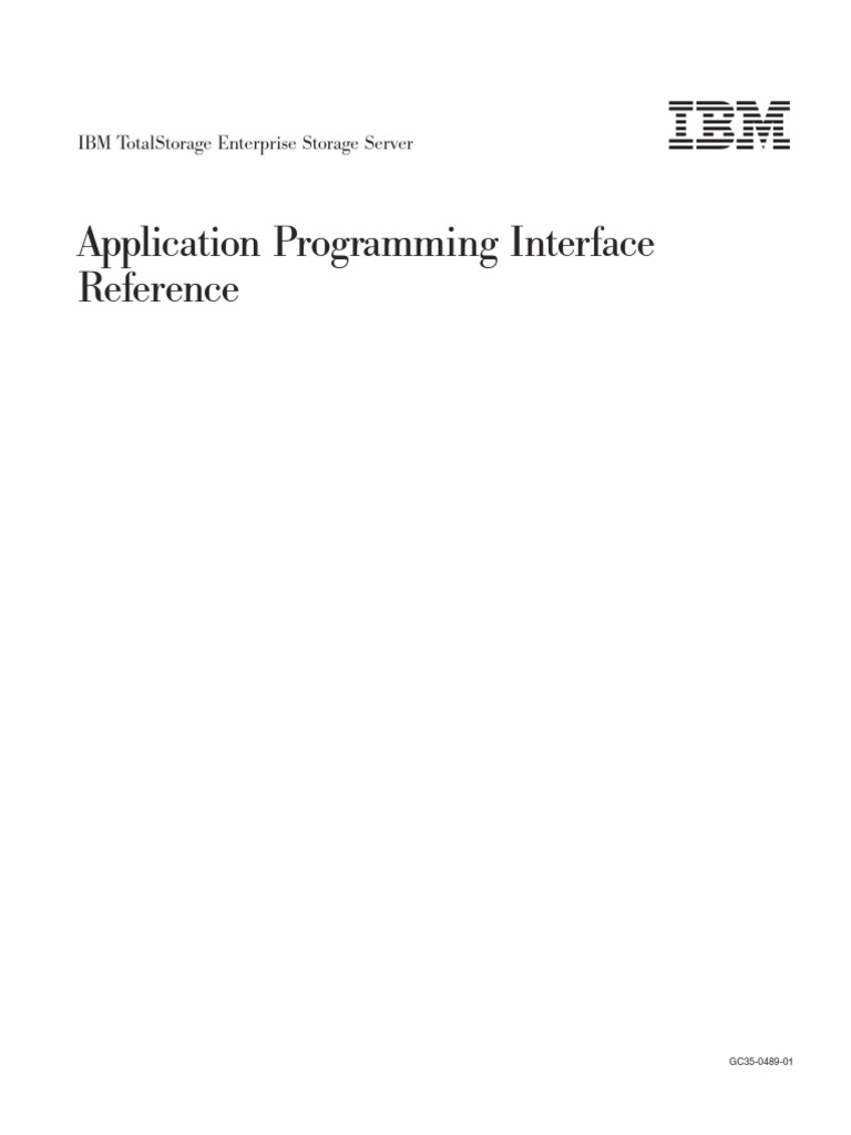IBM Total Storage ESS Application Programming Interface Reference | PDF ...