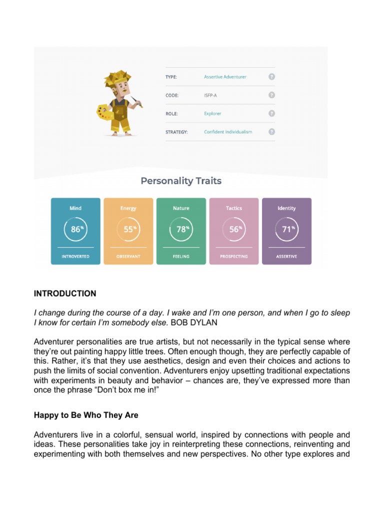 16 Personalities | Download Free PDF | Personality Type | Emotions