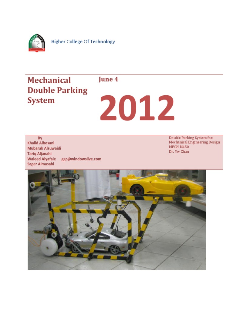 Mechanical Double Parking System PDF | PDF | Parking