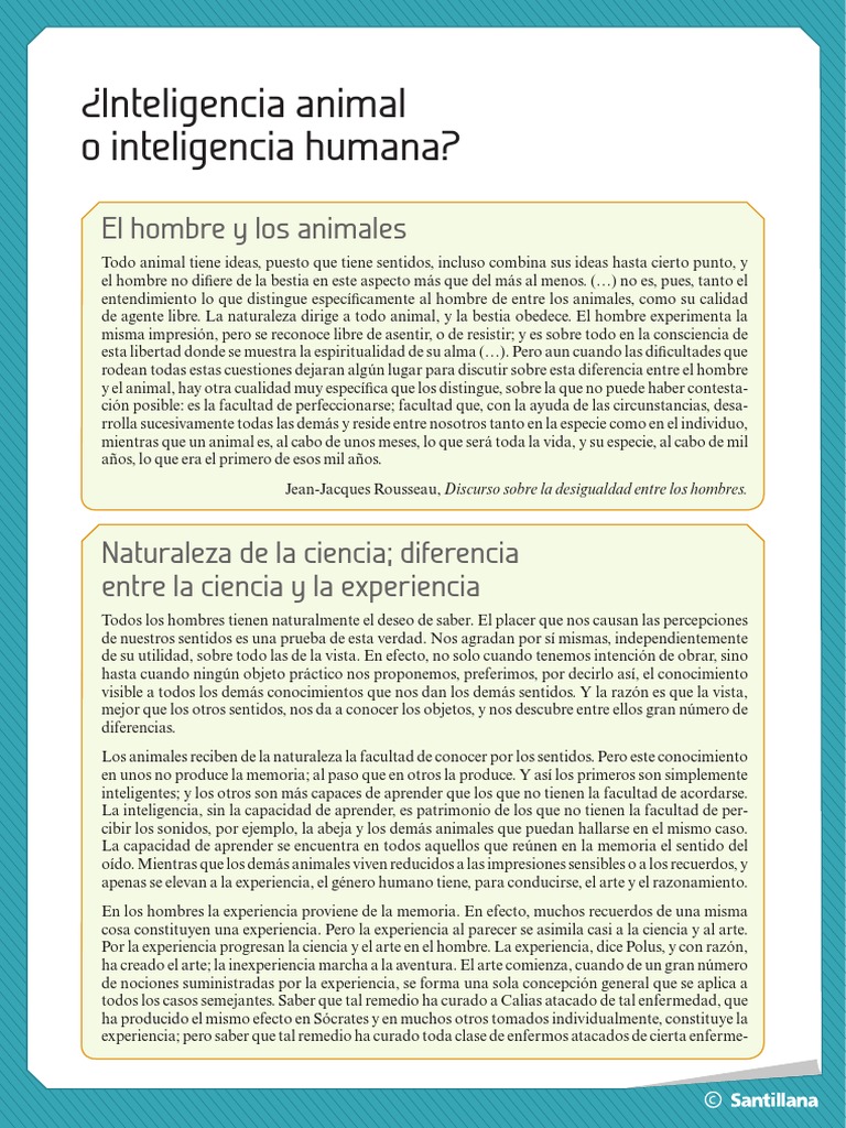 ¿Inteligencia Animal | PDF | Conocimiento | Memoria