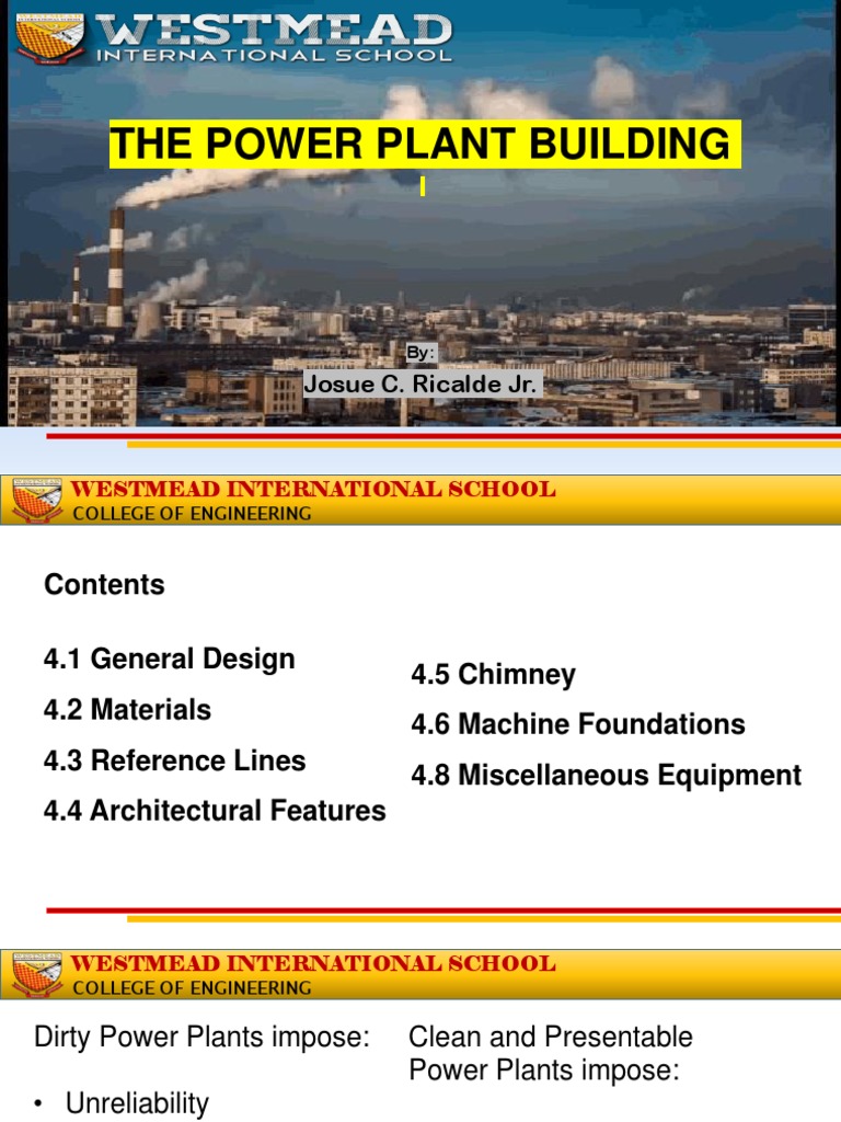 IP (Power Plant Building) | PDF | Chimney | Foundation (Engineering)