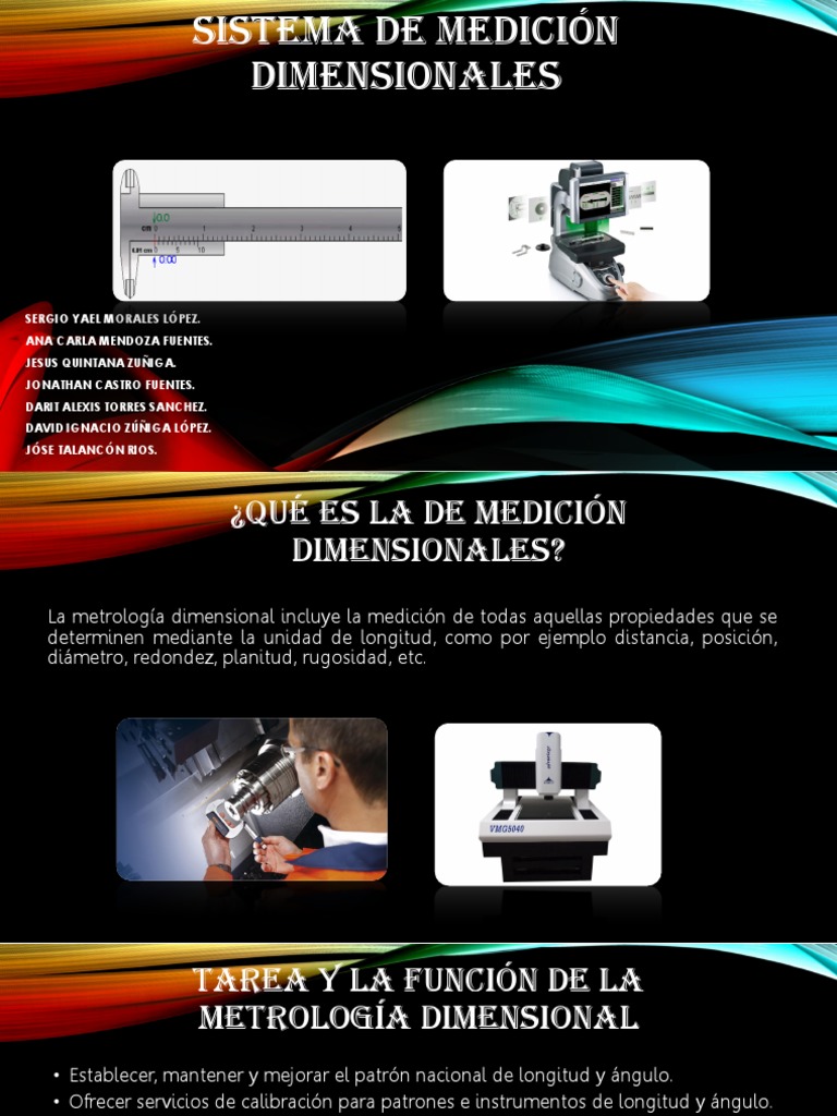 Sistema de Medición Dimensionales | PDF | Metrología | Medición