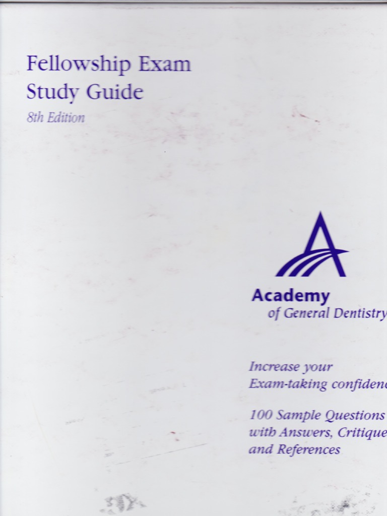AGD Fellowship Exam Study Guide 2004 - Edition 8 | PDF