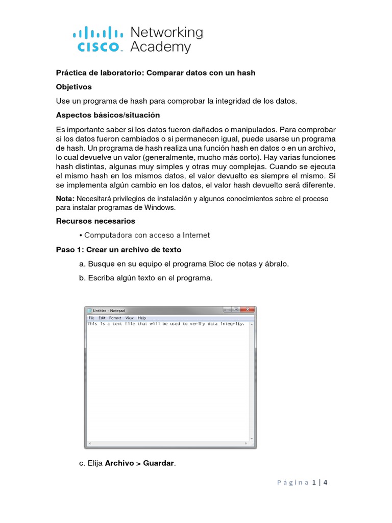 Lab - Compare Data With A Hash | PDF | Archivo de computadora | Programa de computadora