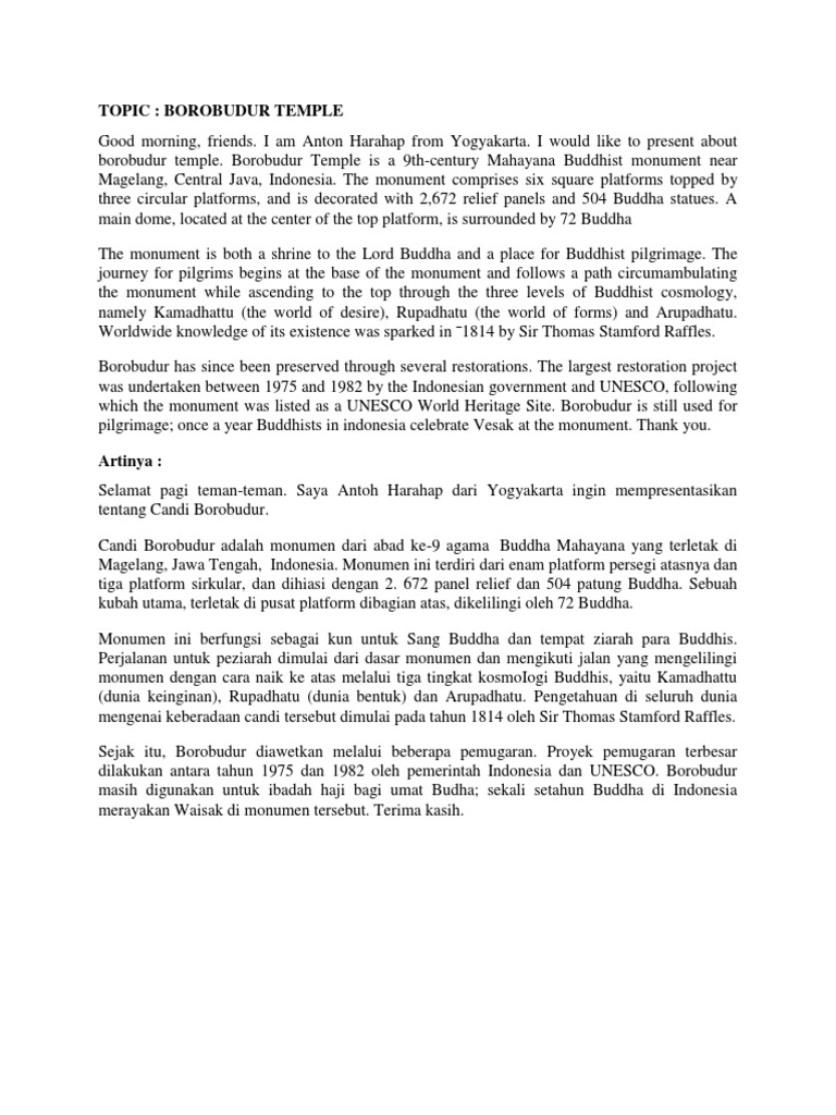 Example Teks Presentation | PDF