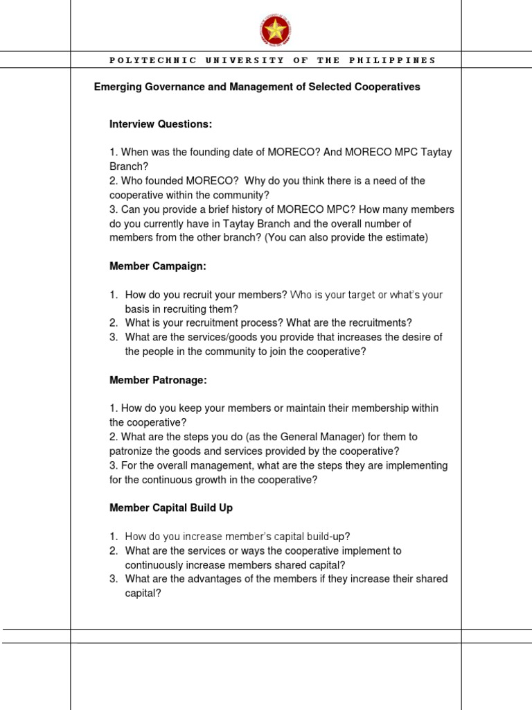 Interview Question COOP | PDF