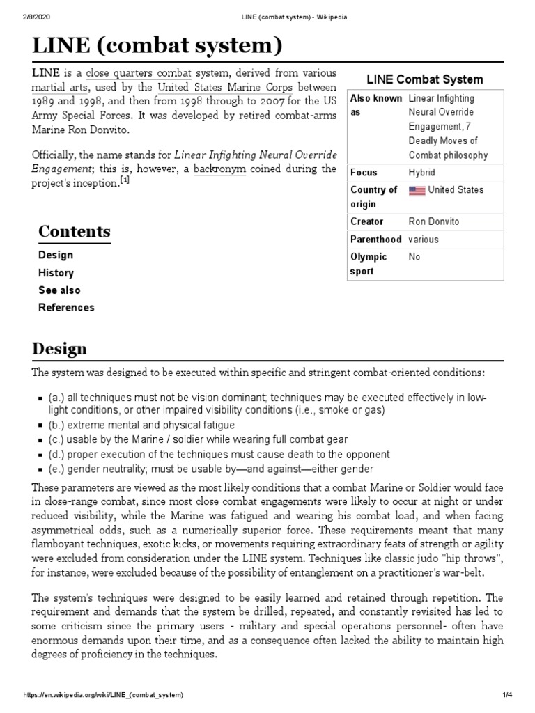 LINE (Combat System) - Wikipedia PDF | PDF | Military Organization ...