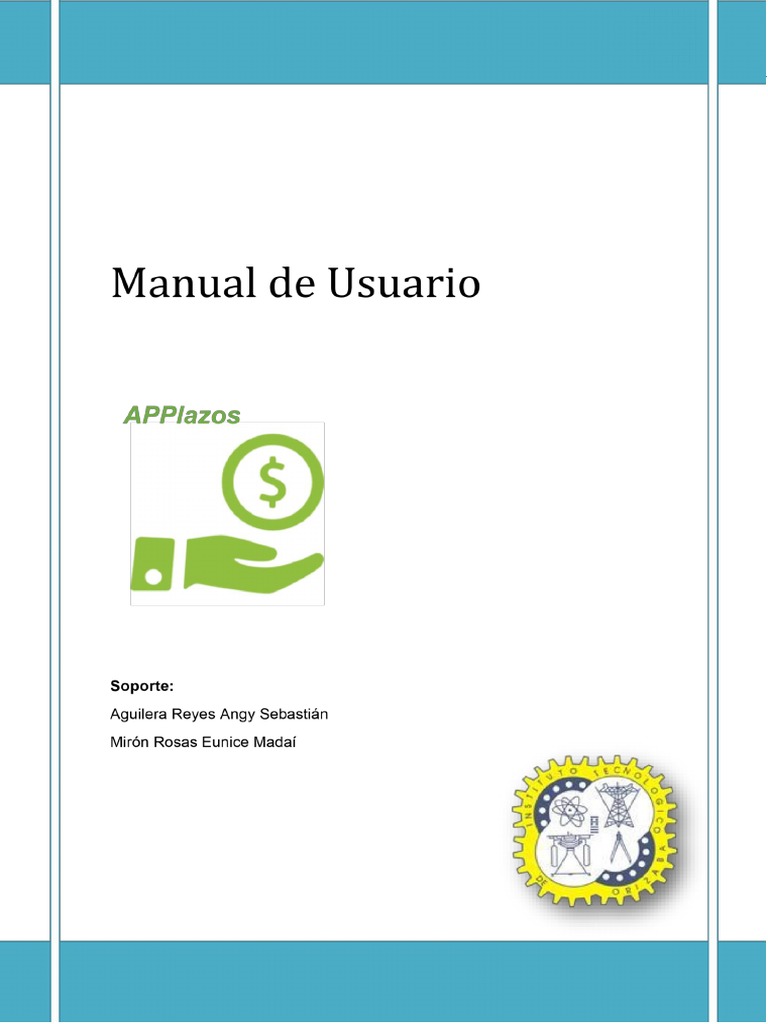 Ejemplo de Manual de Usuario APPlazos | PDF | máquina virtual de Java ...