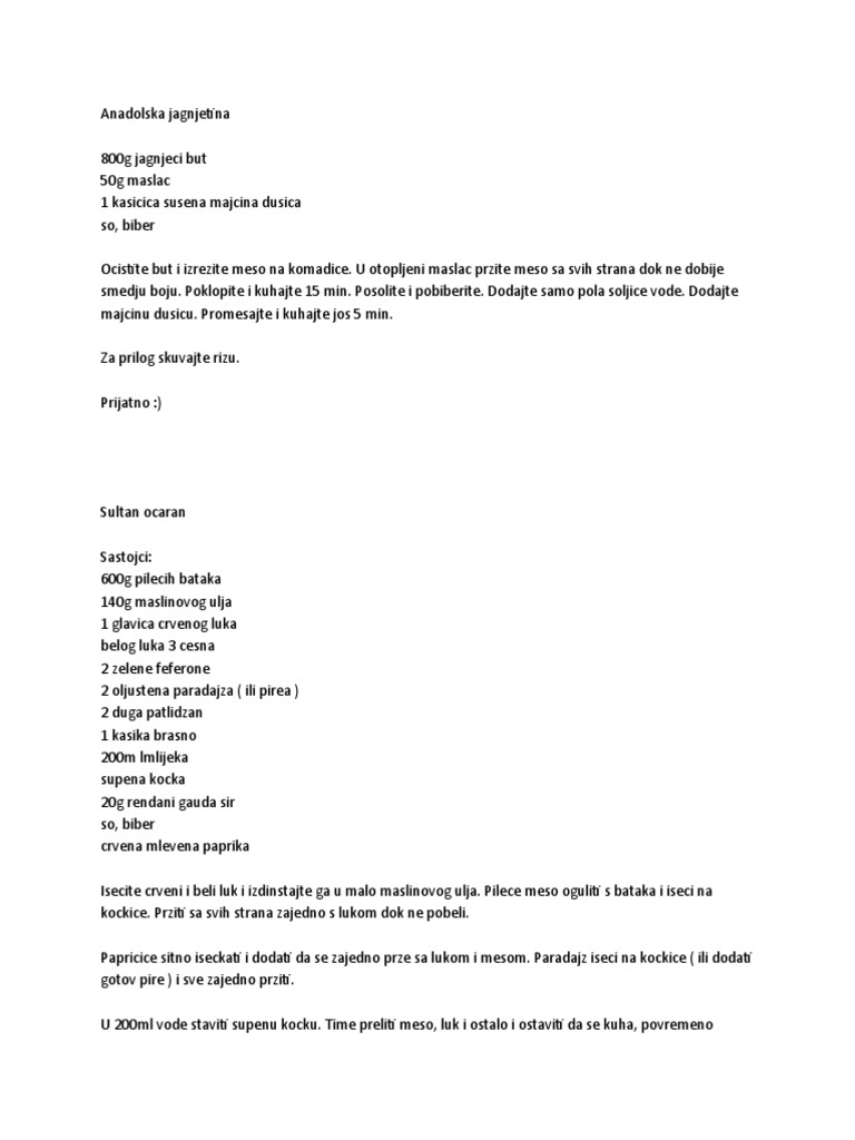 Recepti | PDF