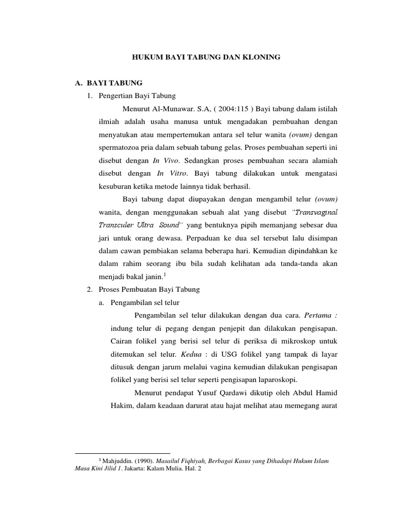 Bayi Tabung Kloning Dan Inseminasi Buata | PDF | Kesehatan Holistik ...