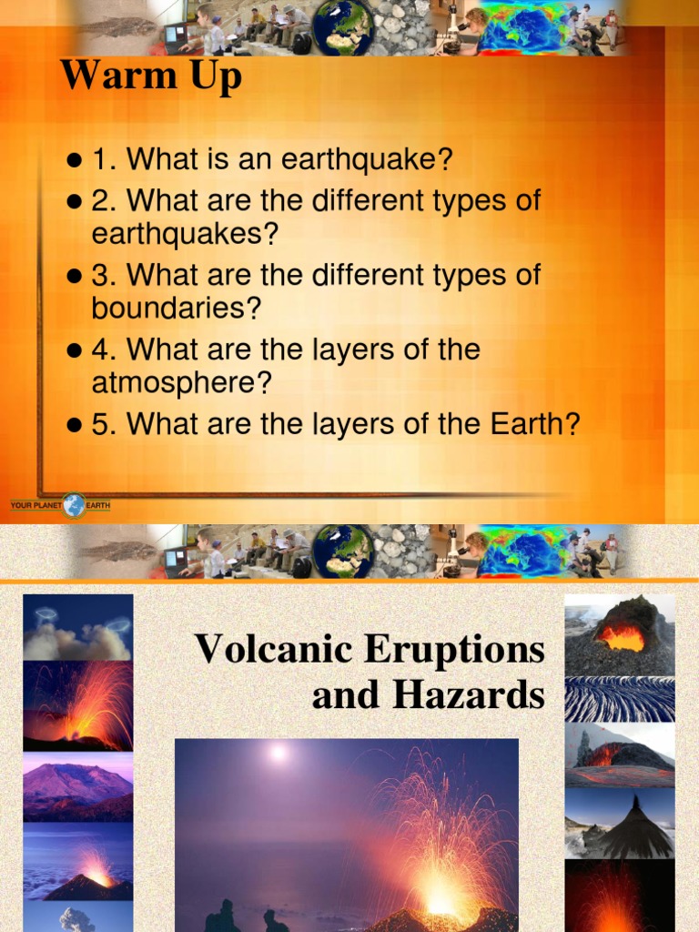 Volcanoes Earthquake | PDF | Volcano | Earthquakes