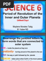 Solar System Study Guide | PDF | Orbit | Solar System