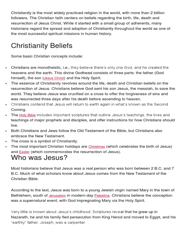 CHRISTIANITY | PDF | Christian Denomination | Jesus