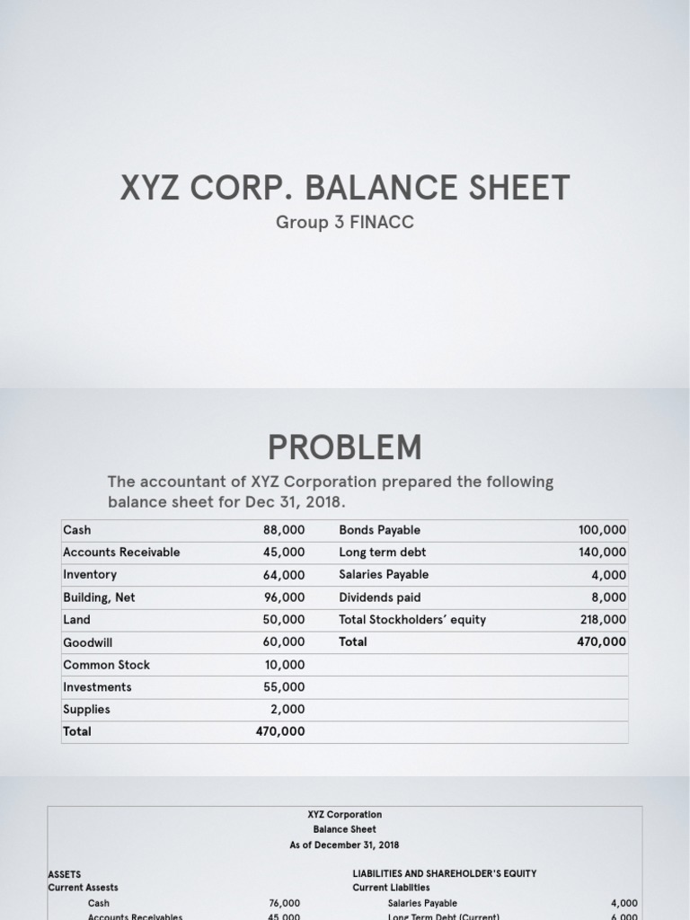 XYZ Corp Presentation | PDF | Equity (Finance) | Stocks