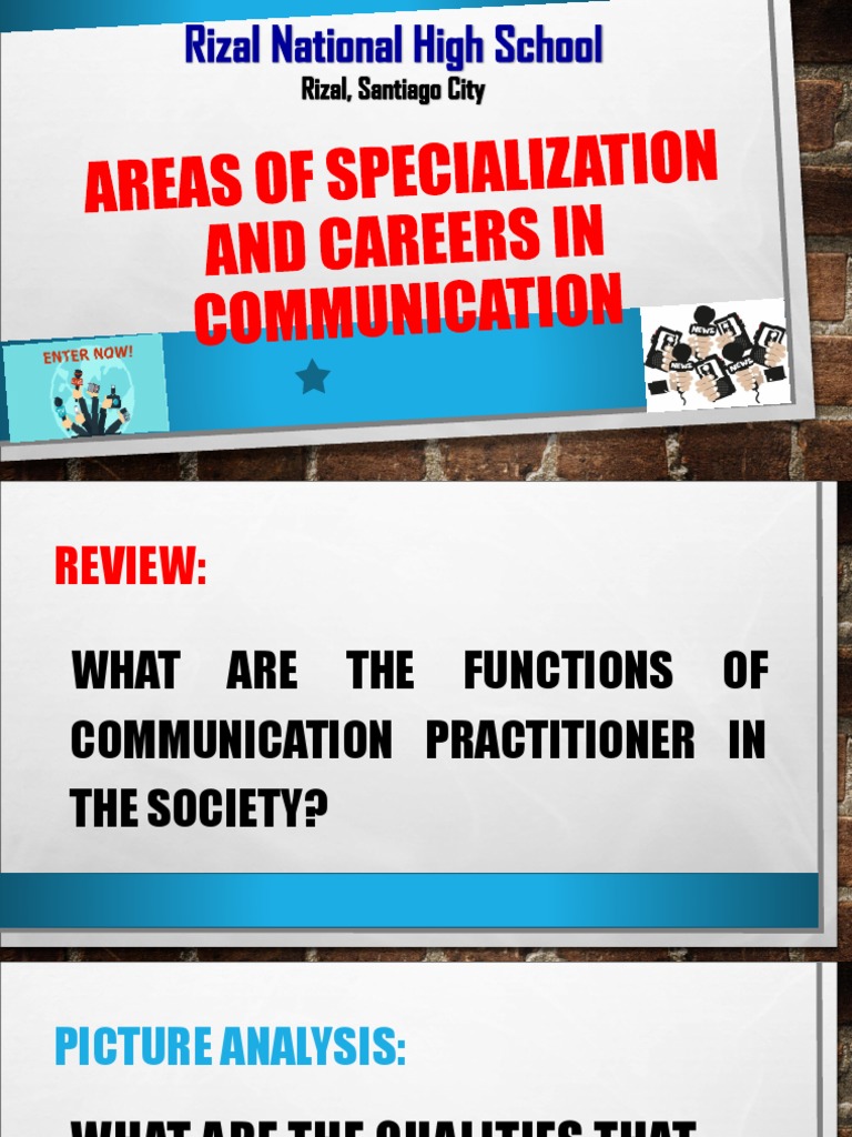 Areas of Specialization in Communication | PDF | Mass Media | Journalism