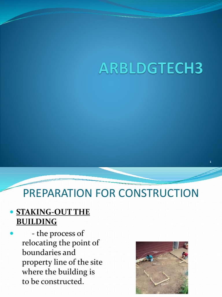 Preparing the Site for Construction: Staking, Batter Board Layout, and ...