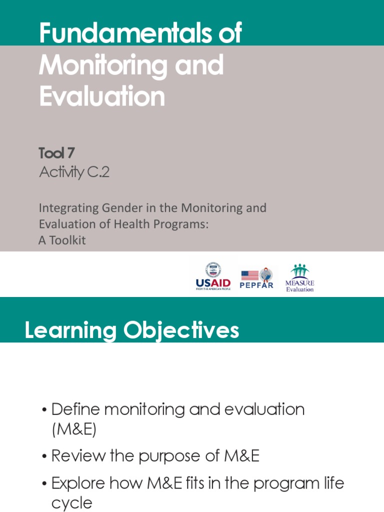 Tool 7-Fundamentals of Monitoring and Evaluation | PDF | Evaluation ... Tool 7-Fundamentals of Monitoring and Evaluation | PDF | Evaluation ...
