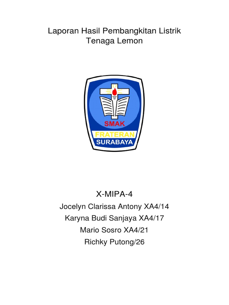 Laporan Hasil Pembangkitan Listrik Tenaga Lemon | PDF