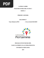 LAPORAN AKHIR PRAKTIKUM MEKANIKA FLUIDA I PENENTUAN TIPE ALIRAN DALAM PIPA Jeffryano Manalu | PDF