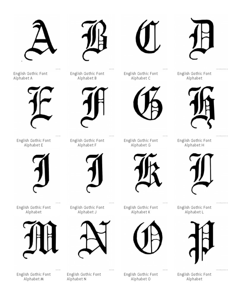 Old English Calligraphy | PDF | Infographics | Latin Script