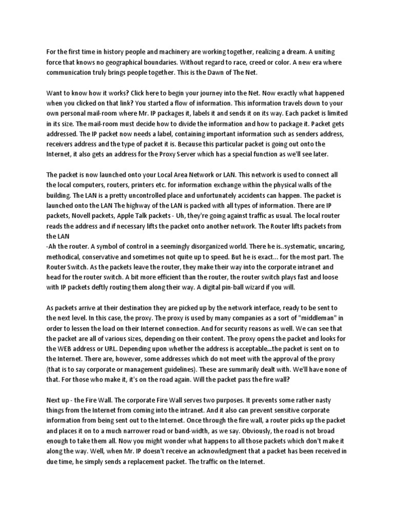 IT Essay | PDF | Router (Computing) | Networking Standards