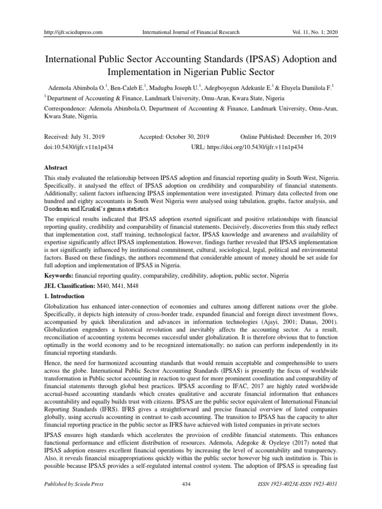 Ipsas Sector Public PDF | PDF | Financial Statement | International ...