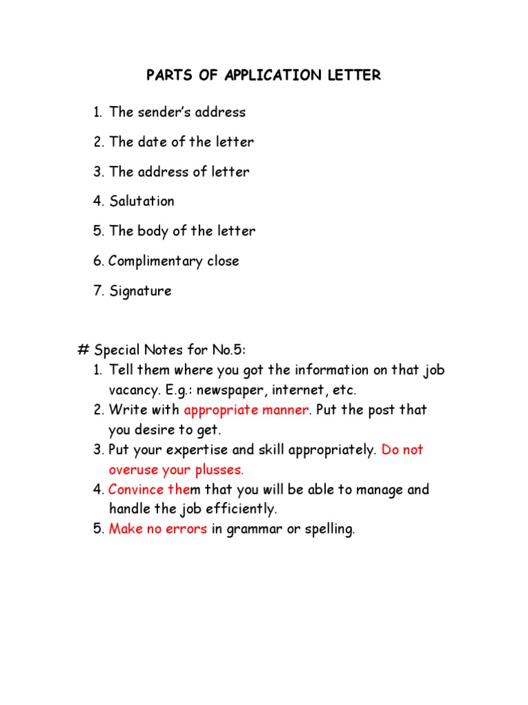 The Anatomy of an Effective Application Letter | PDF | Written ...