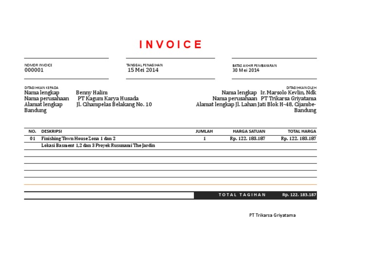 Contoh Invoice | PDF