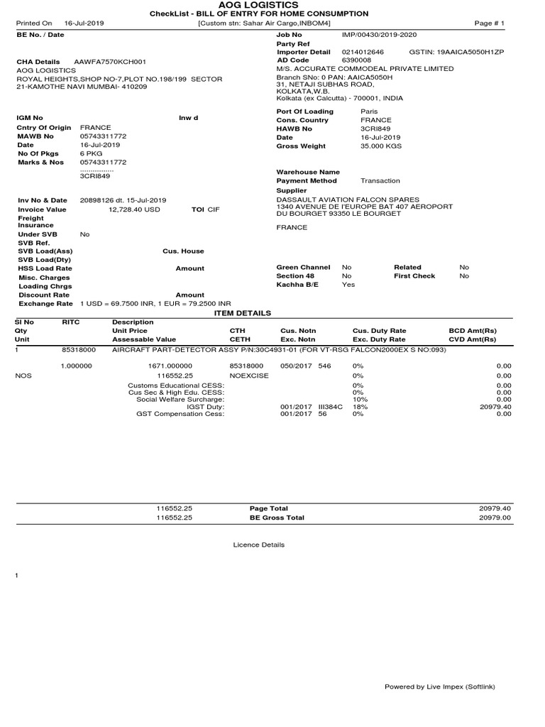 CHECKLIST1 | PDF | Kolkata | Invoice