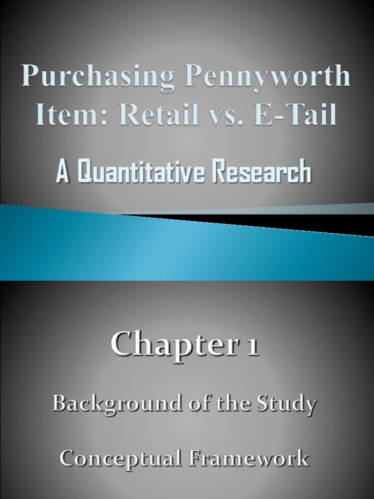 A Quantitative Study on Consumer Preferences for Online Shopping Versus ...