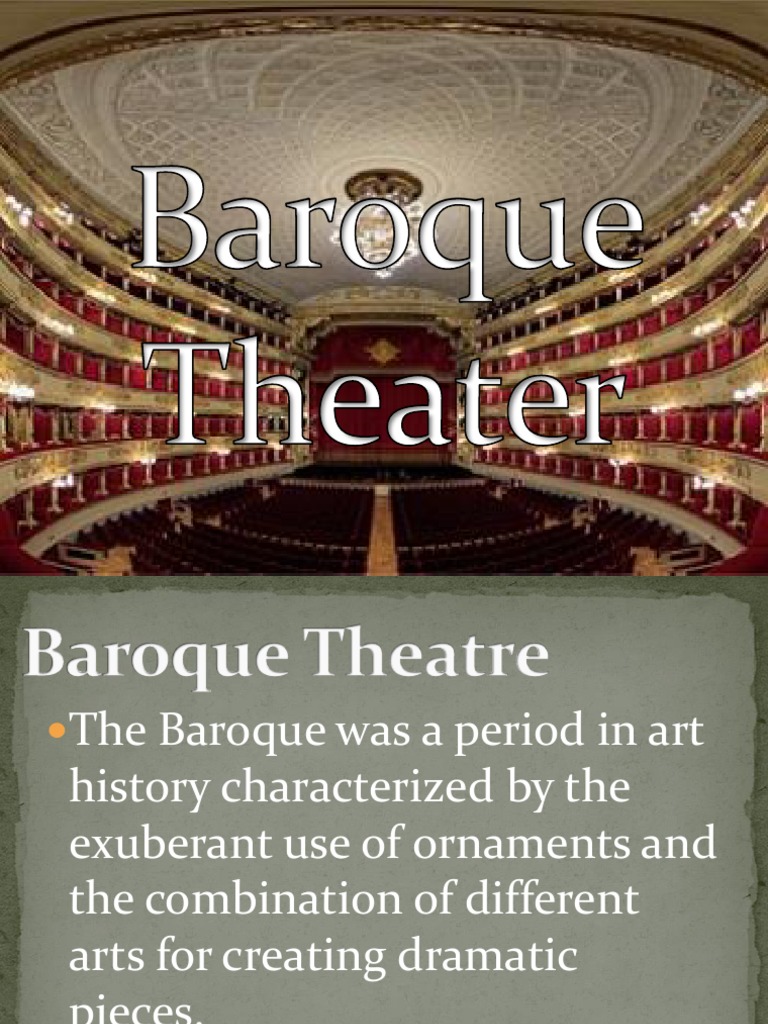 Overview of Baroque Theater History | PDF | Baroque | Theatre