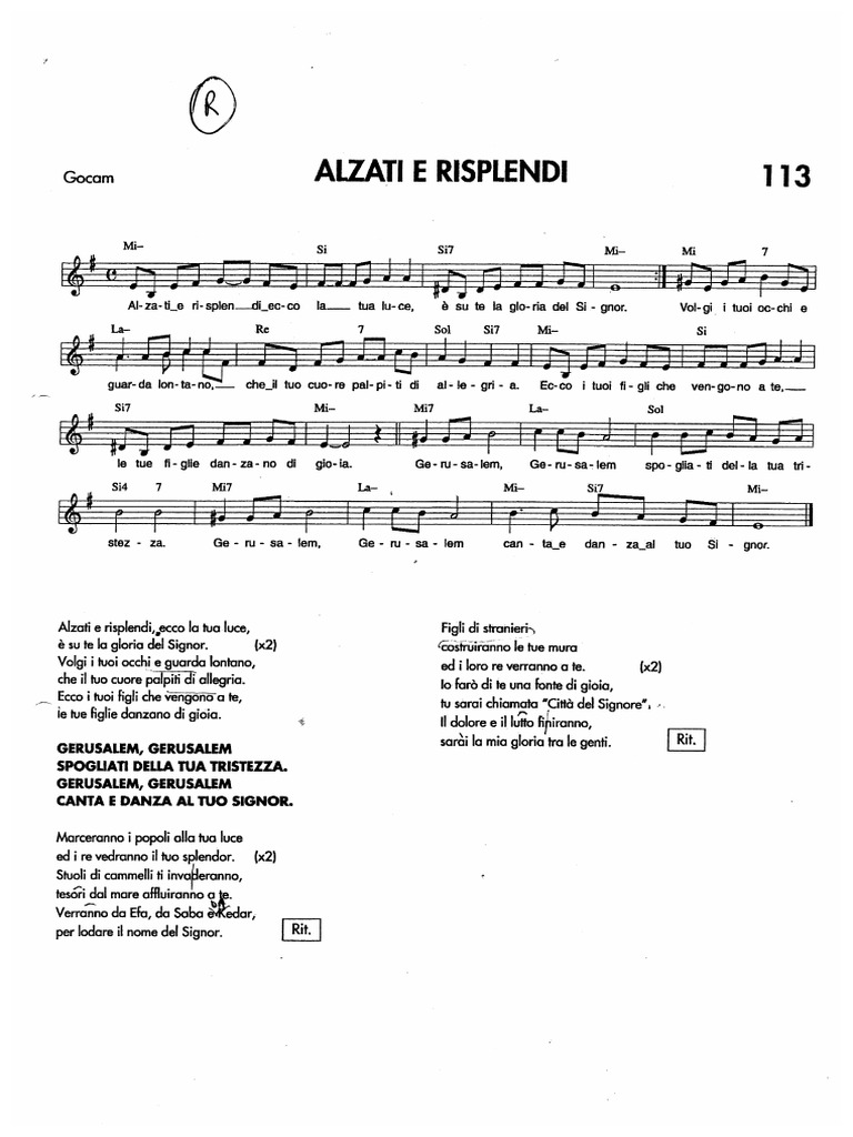 01 Alzati - e - Risplendi | PDF