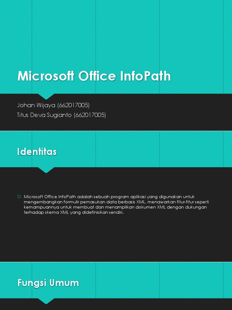 Manfaat Microsoft InfoPath untuk Formulir Data | PDF