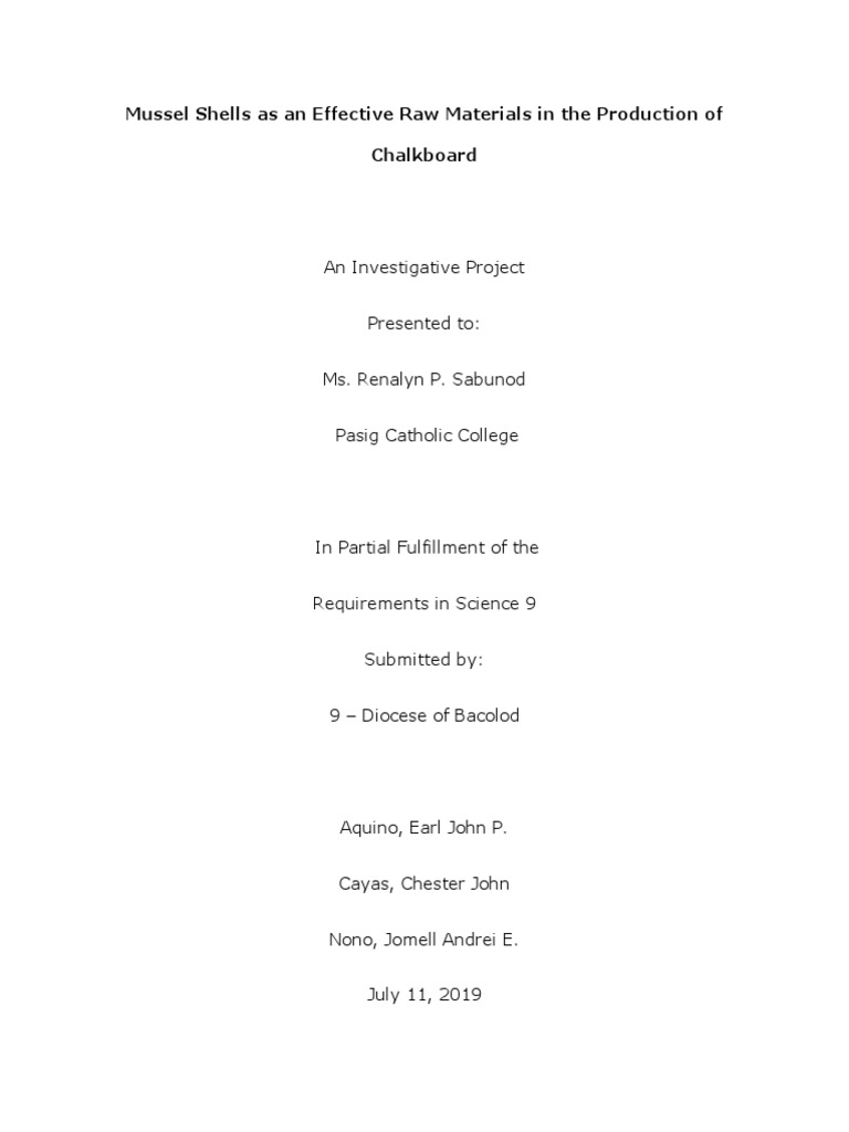 IP9 Chap1 | PDF | Chalk | Mussel