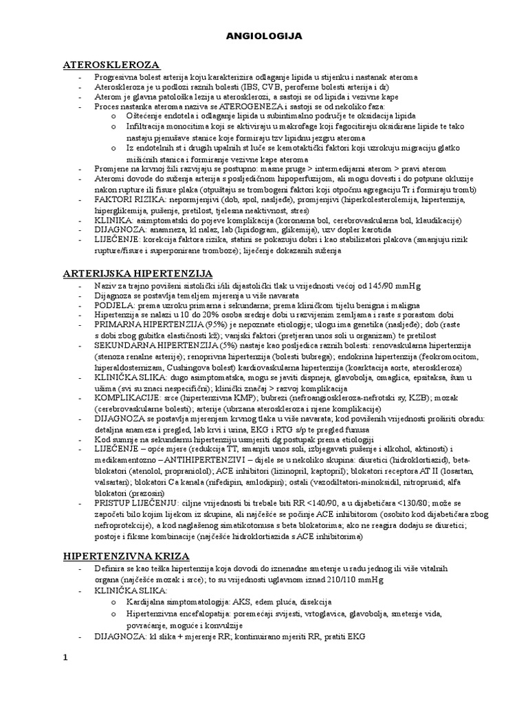 ANGIOLOGIJA | PDF