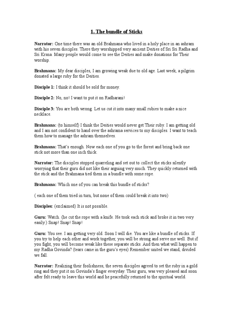 Small Children Skits | PDF | Krishna | Hinduism