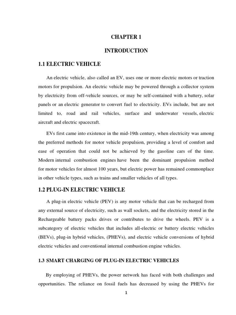 Report Electric Vehicle | PDF | Rectifier | Photovoltaic System
