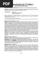 Crossreference API Q1 9TH and ISO 9001 2015 | PDF | Quality Management ...