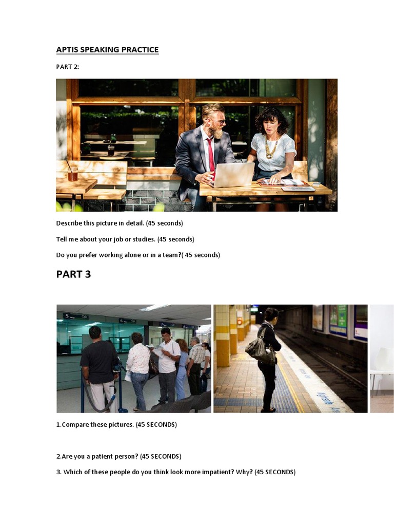 Aptis Speaking | PDF