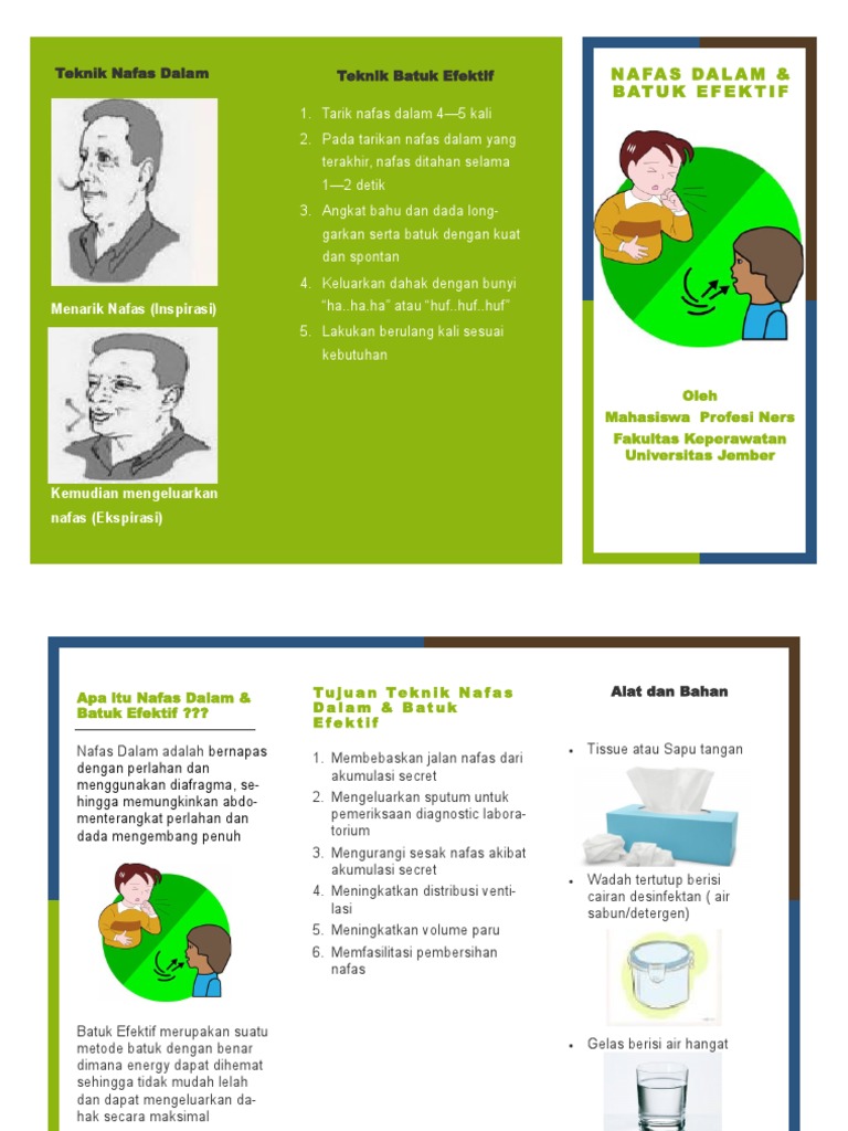 Leaflet Nafas Dalam Dan Batuk Efektif | PDF