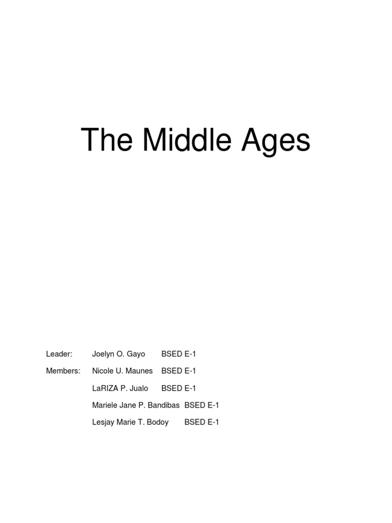 The Middle Ages SUMMARY | PDF | Trigonometry | Teaching Mathematics