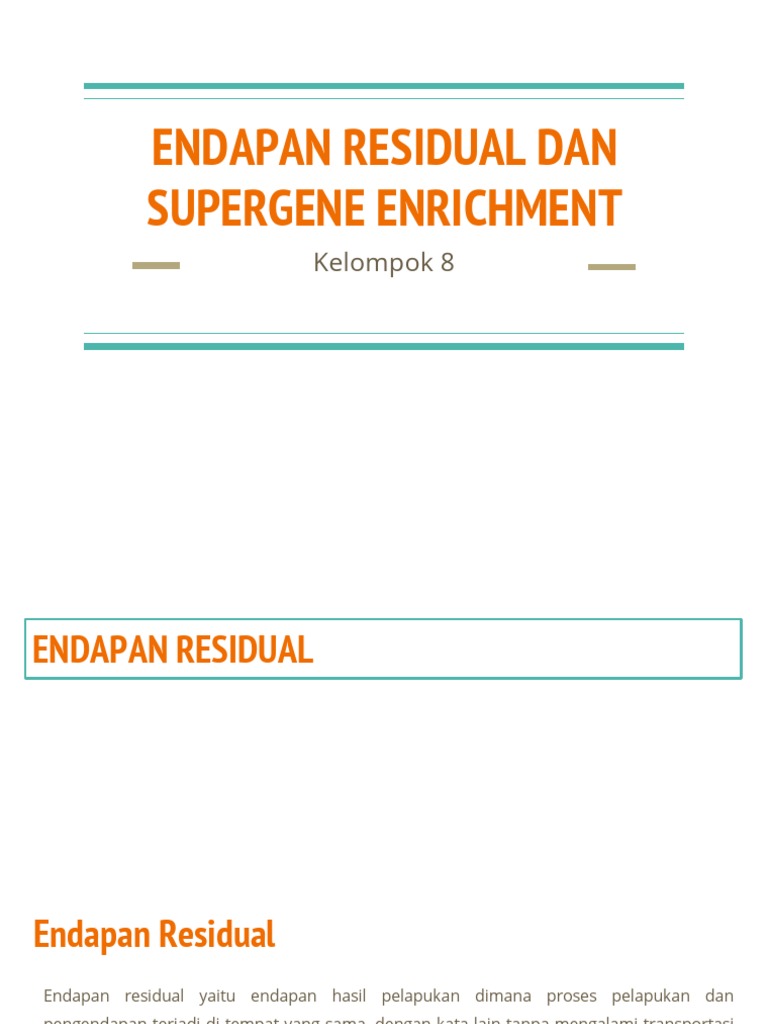Endapan Residual | PDF