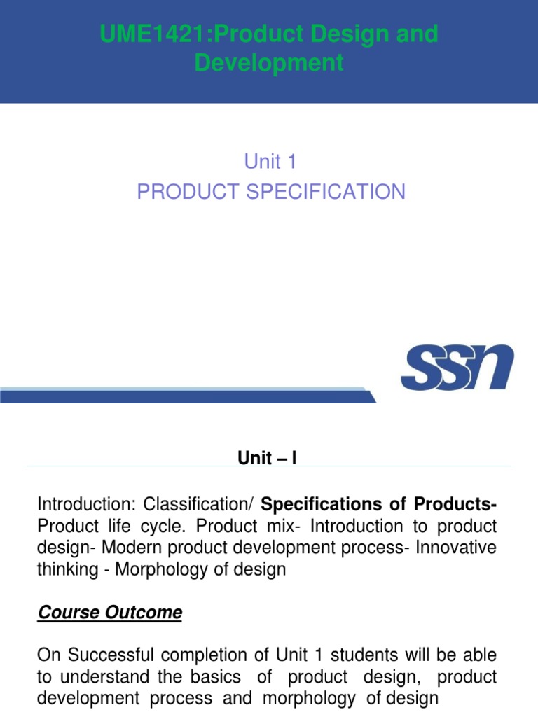 Product Specification | PDF | New Product Development | Specification ...