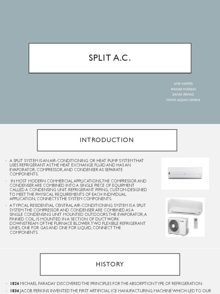 Split Ac | PDF | Air Conditioning | Electromechanical Engineering