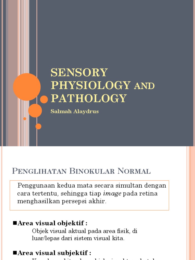 Sensory Physiology | PDF | Visual System | Ophthalmology