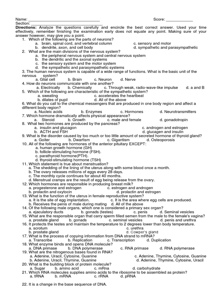 Quiz g10 | PDF | Rna | Nucleic Acid Sequence