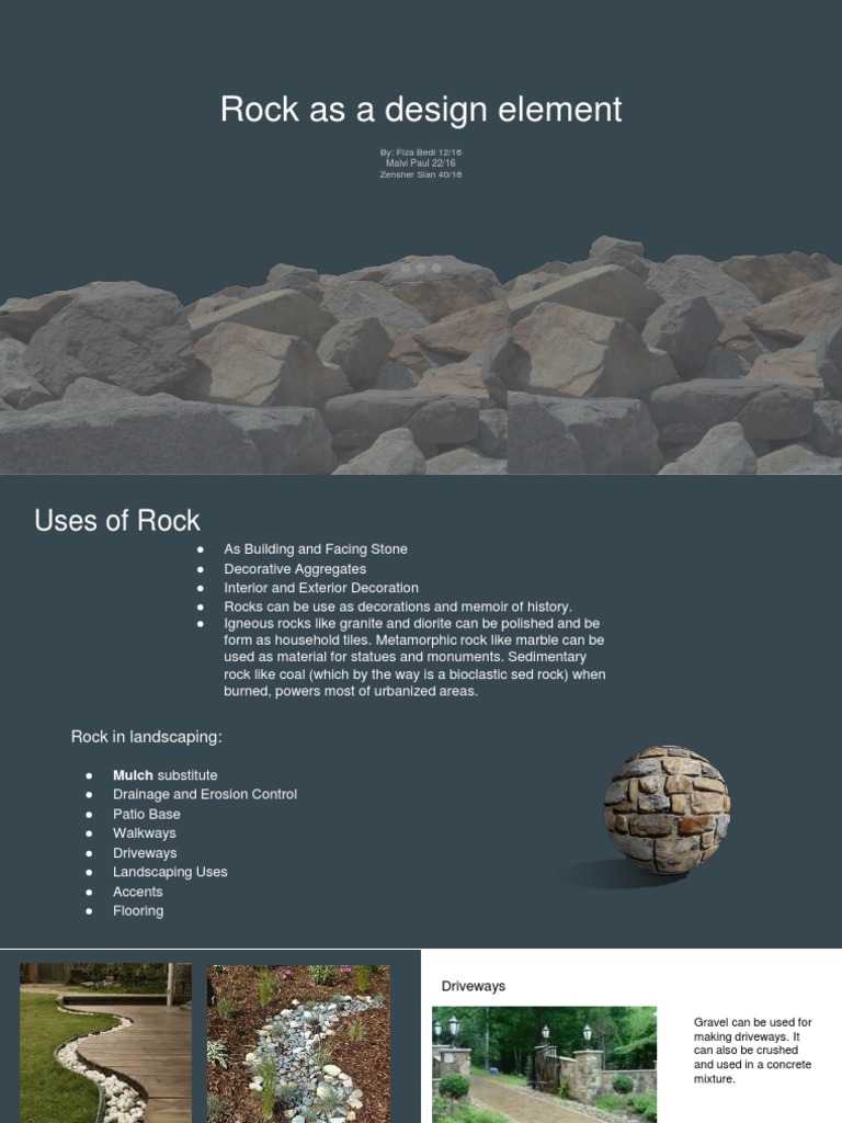 Rock As Design Element | PDF | Gardens | Landscape