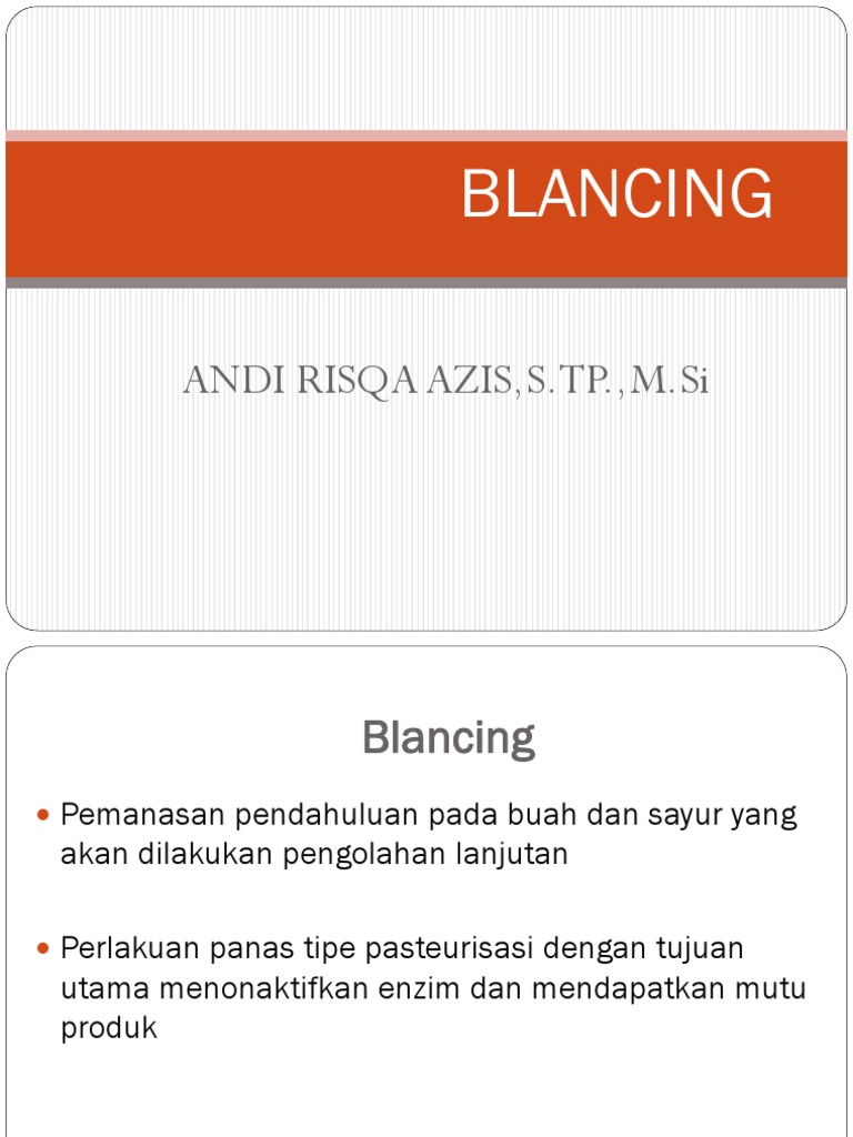 BLANCING | PDF | Kesehatan Holistik